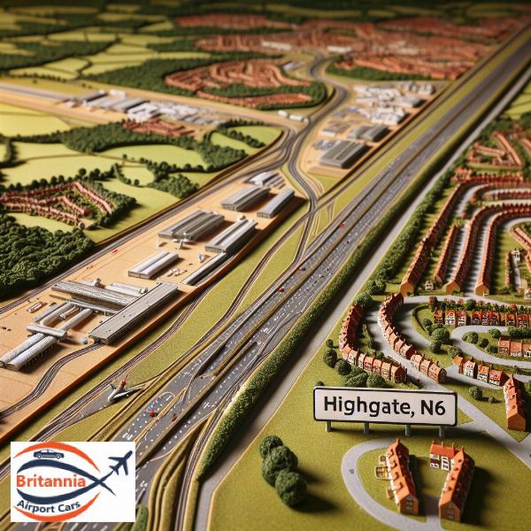 Taxi Gatwick Airport North Terminal to N6 Highgate