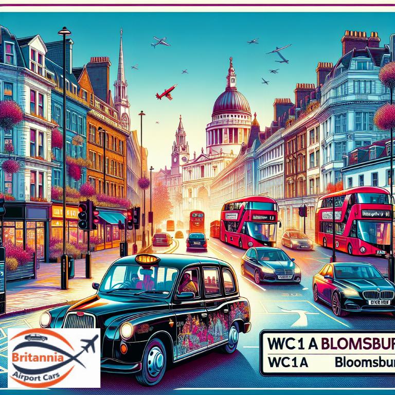 Taxi London to WC1A Bloomsbury