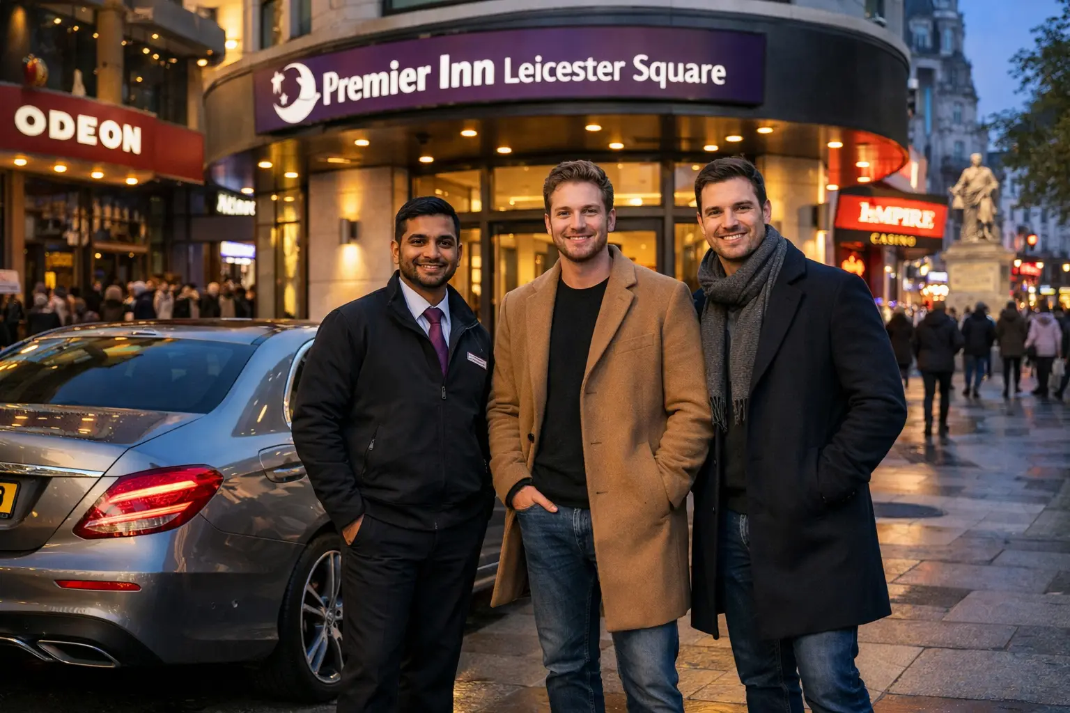 Taxi from Premier Inn Leicester Square to Heathrow T4